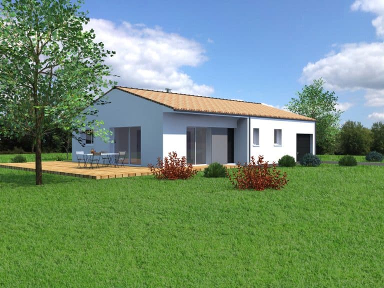 Plan maison 90 m2 - Sur-Mesure - Loire Atlantique - MF-Construction